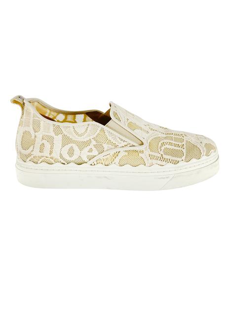 Tênis Chloé Renda Off White - JMJ548 Original | Etiqueta Única