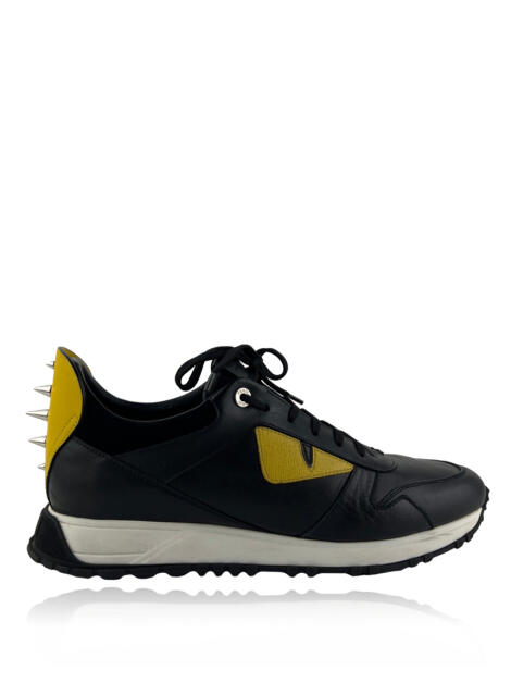 Tênis Fendi Spike Monster Runner Preto Original - CBIV7 | Etiqueta Única