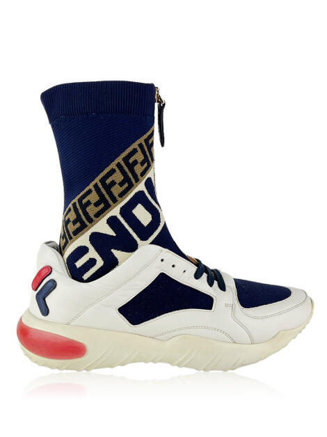 Tênis Fendi x Fila Fendi Mania Azul Original - CFMG3 | Etiqueta Única