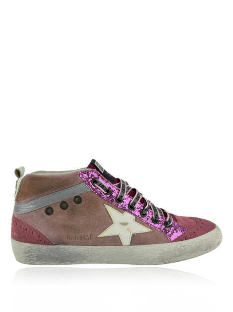 Tênis Golden Goose Deluxe Brand Mid Star Rosa Original - CAXK18 ...