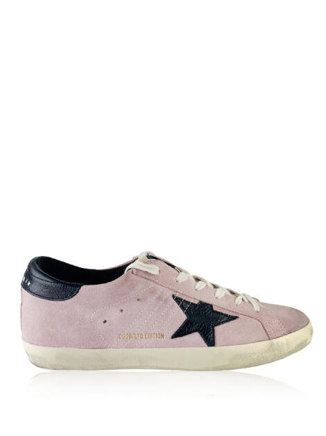 Tênis Golden Goose Deluxe Brand Super Star Rosa Original - YD615 ...