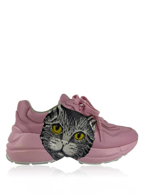 Tênis Gucci Rhyton Mystic Cat Rosa Original - BZOU5 | Etiqueta Única