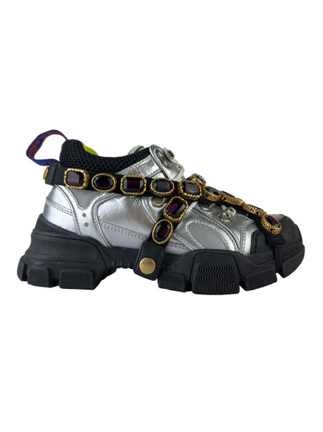 Tênis Gucci X SEGA Flashtrek Removable Crystals Pretado - EEY204 ...