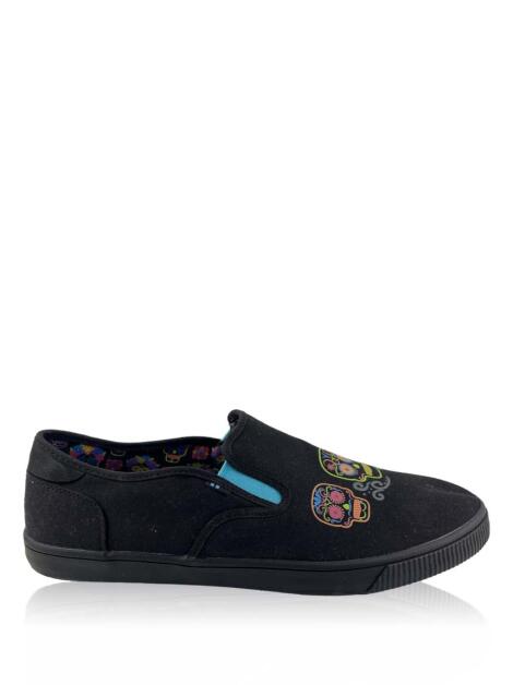 Tênis TOMS Slip On Dia de los Muertos Original - OXT46 | Etiqueta Única