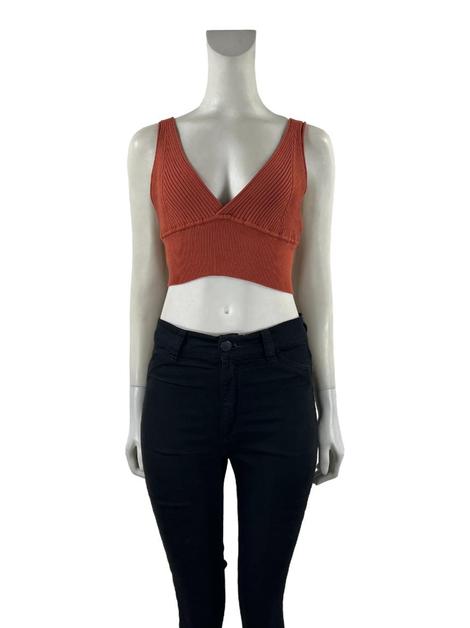 Top byNV Tecido Marrom - SAC394 Original | Etiqueta Única