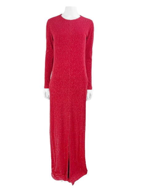 Vestido Carol Bassi Longo Vermelho - CKCP30 Original | Etiqueta Única