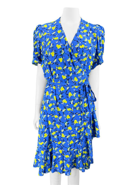 Vestido Diane Von Furstenberg Emilia Floral - CHUI1 Original | Etiqueta ...