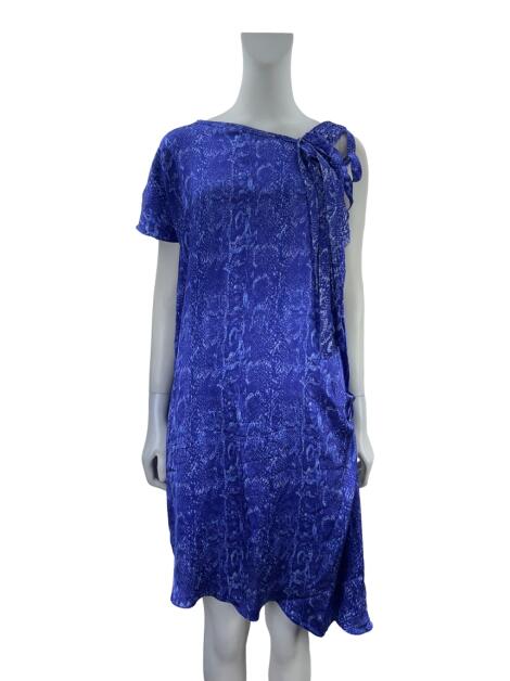 Vestido Isabella Giobbi Seda Azul Original - CDTW5 | Etiqueta Única