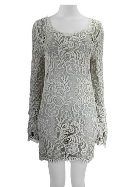 Vestido John John Renda Off White Original - ZPY15 | Etiqueta Única