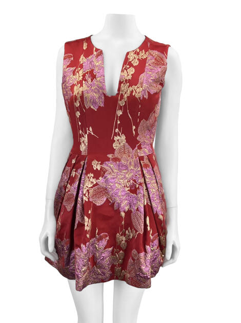 Vestido Patricia Bonaldi Bordado Vermelho - ADZO33 Original | Etiqueta Única