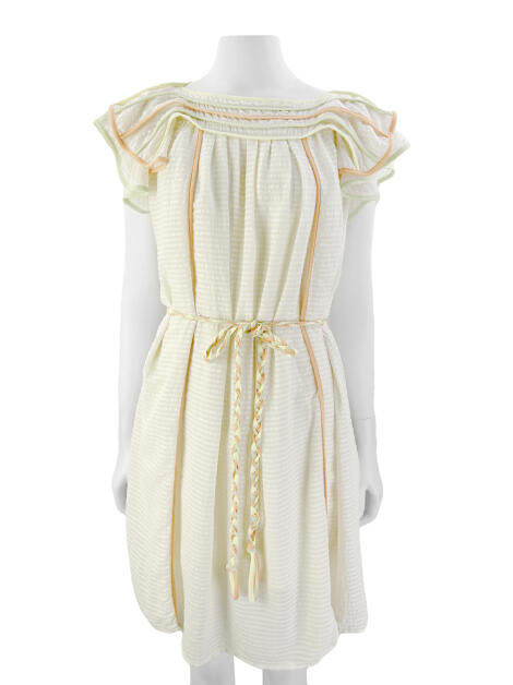 Vestido Seek The Label Tecido Bege Original - EZR291 | Etiqueta Única