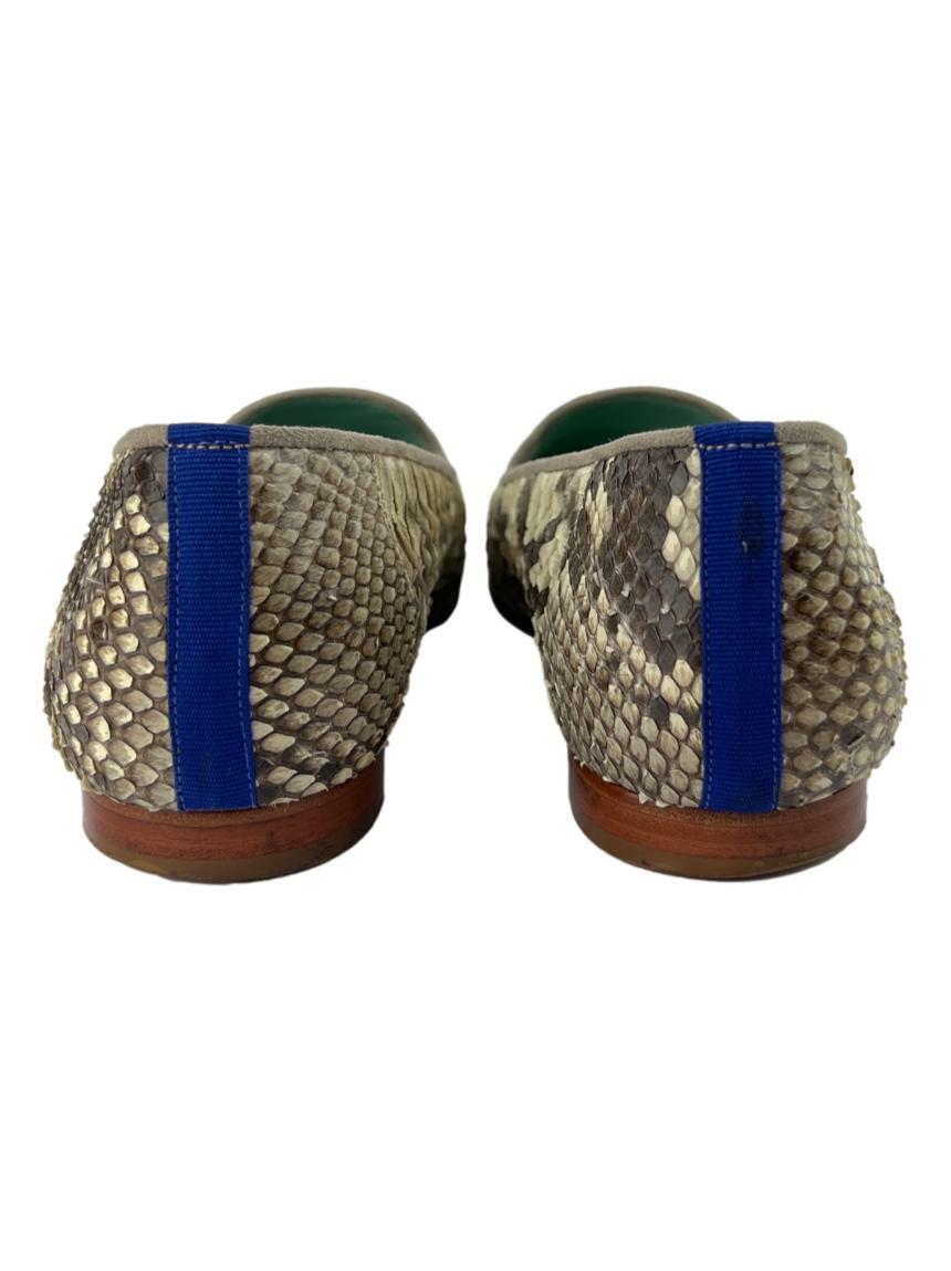 Mocassim Blue Bird Python Cinza - KFH362 Original | Etiqueta Única