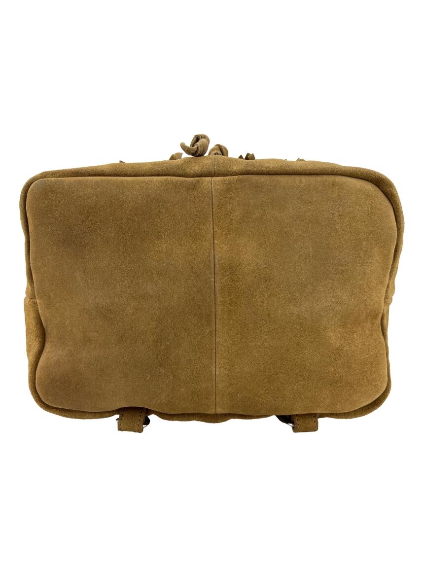 Mochila Zara Camurça Franjas Marrom Original - QPM260 | Etiqueta Única