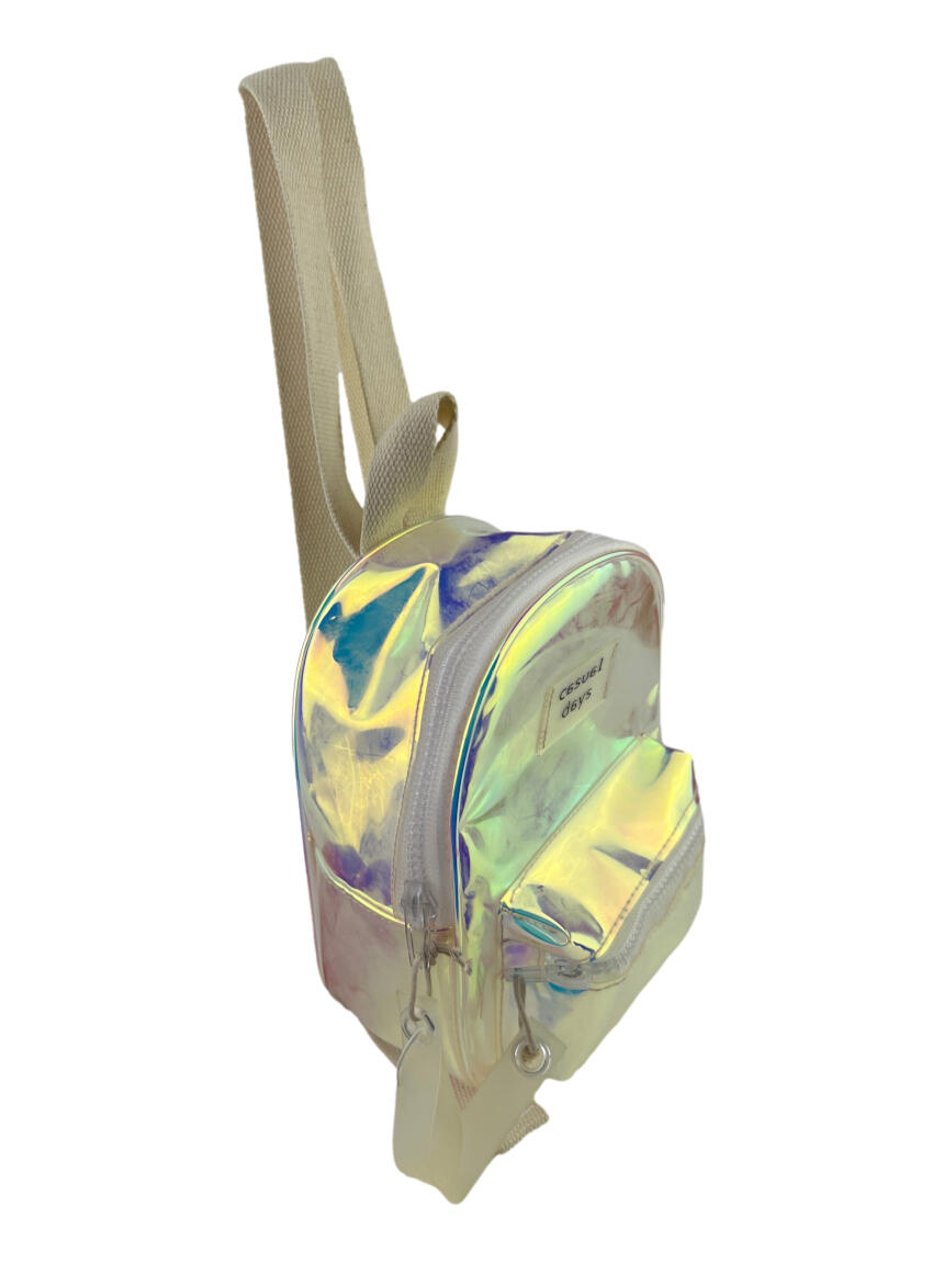 Mochila Zara Vinil Holográfico - RPX1146 Original | Etiqueta Única