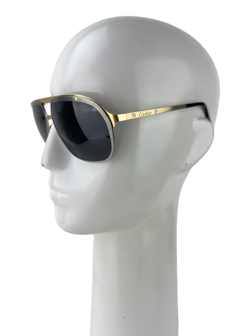 Óculos de Sol Cartier Santos de Cartier Dourado - CEFI105 Original ...
