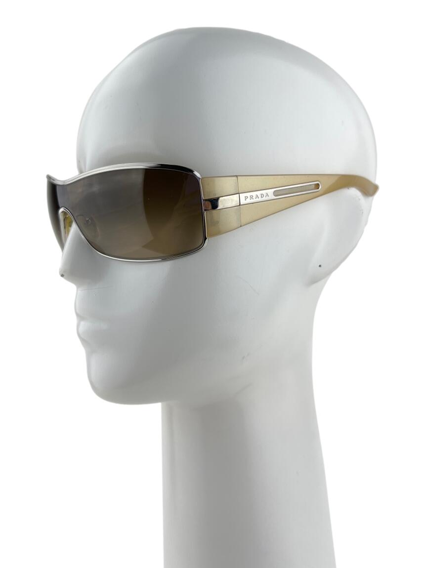 Óculos Prada SPR56H Vintage Prateado - ABYB3 Original | Etiqueta Única