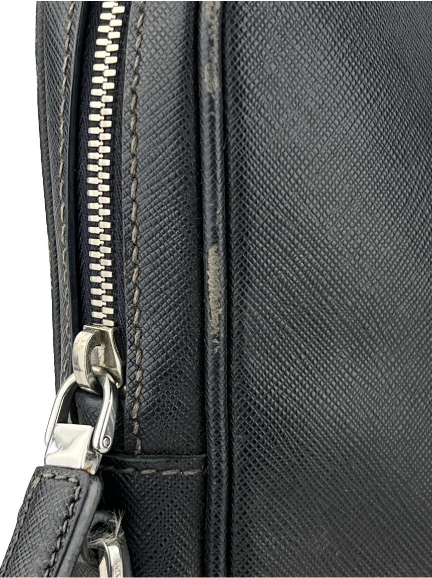 Pasta Prada Couro Preta - CJMU2 Original | Etiqueta Única