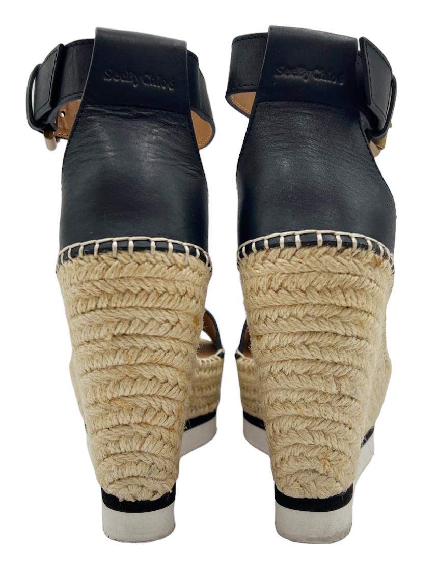 Plataforma See By Chloé Glynn Tiras Preta - CKUQ57 Original | Etiqueta ...