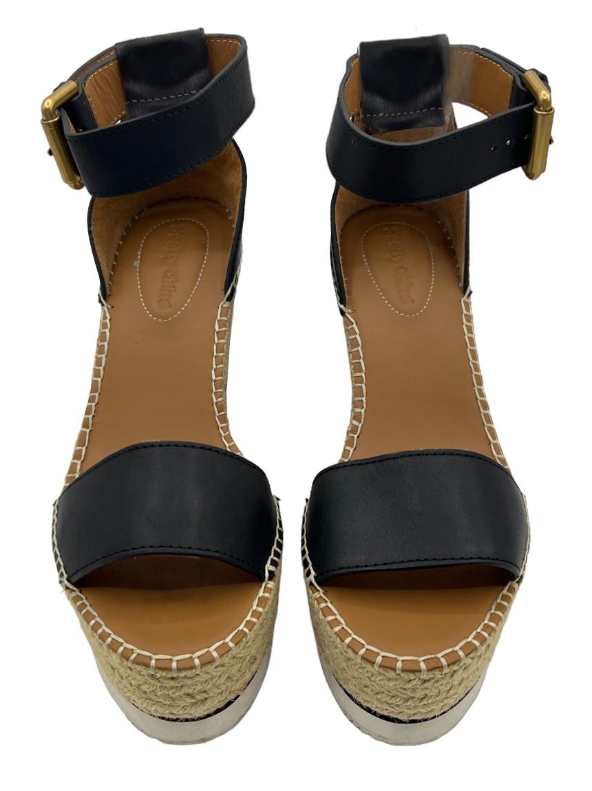 Plataforma See By Chloé Glynn Tiras Preta - CKUQ57 Original | Etiqueta ...