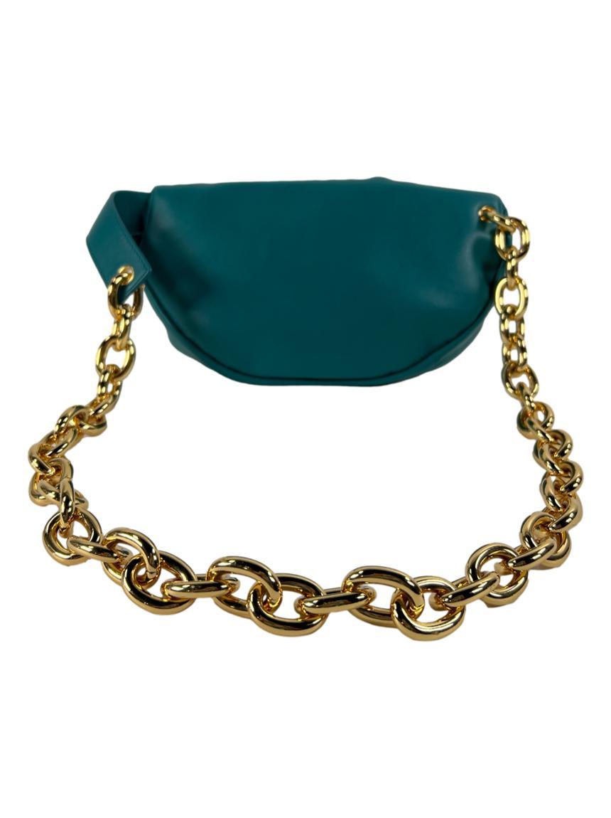 Pochete Bottega Veneta Pouch Chalk Verde - CROH3 Original | Etiqueta Única