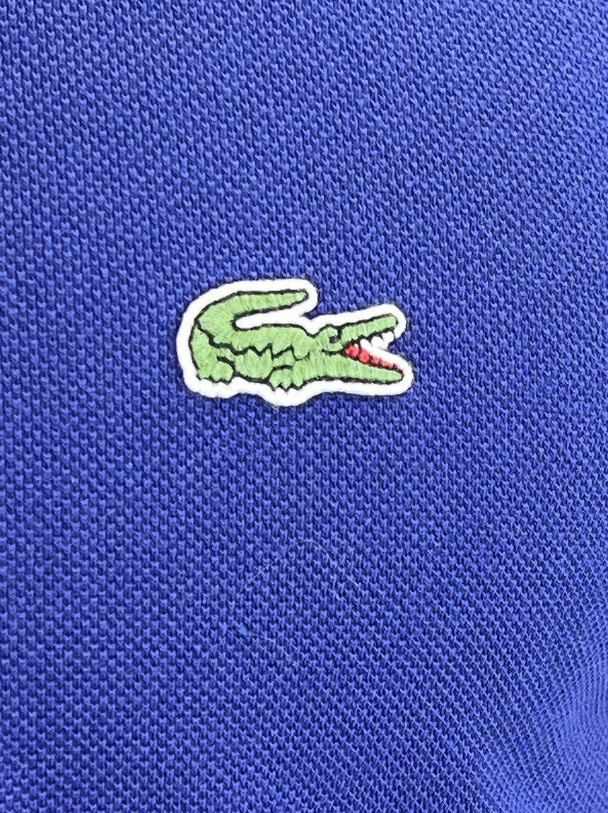 Polo Lacoste Tecido Azul - QLT77 Original | Etiqueta Única
