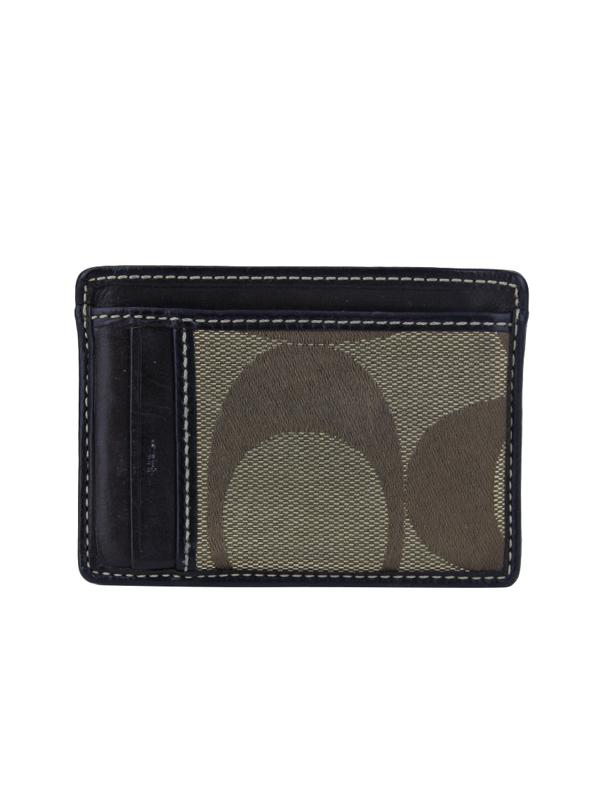 Porta Cartão Coach Signature Marrom - GUZ4 Original | Etiqueta Única
