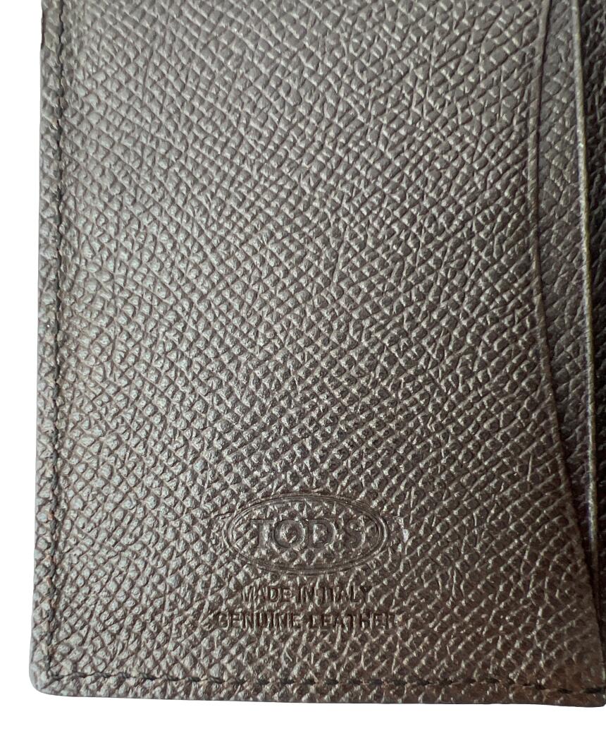 Porta Cartões Tod's Couro Marrom - EEE62 Original | Etiqueta Única