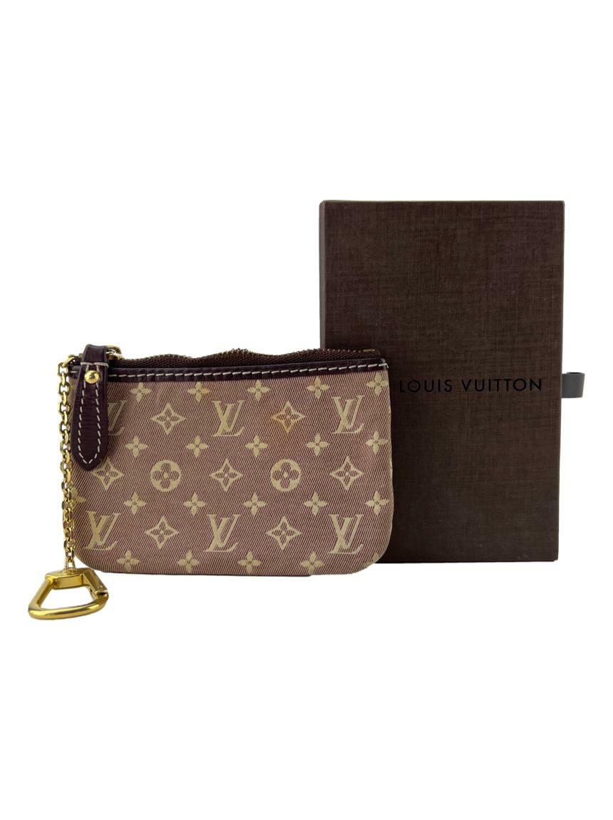 Porta Moedas Louis Vuitton Mini Lin Key Pouch Roxa - AEHA16 Original ...