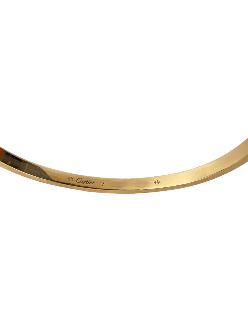 Pulseira Cartier LOVE Ouro Rosé Original - CDUR79 | Etiqueta Única
