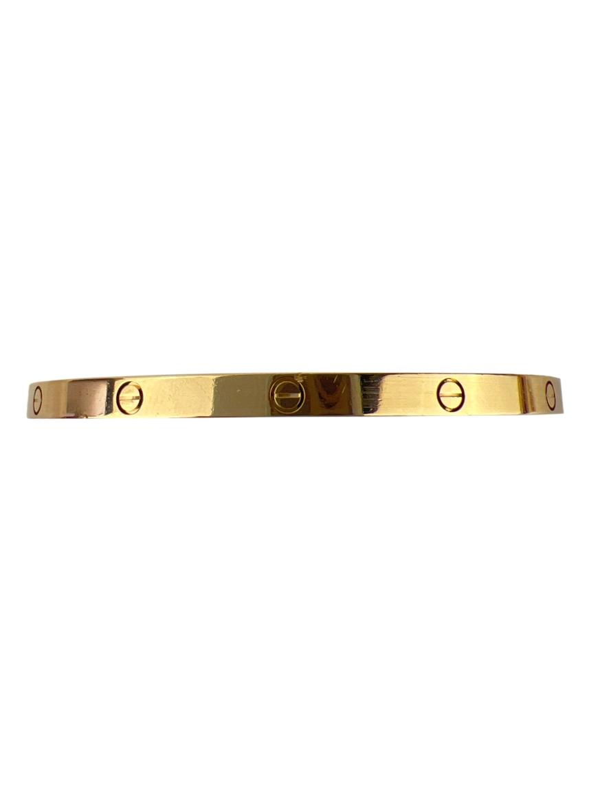 Pulseira Cartier LOVE Ouro Rosé Original - CDUR79 | Etiqueta Única