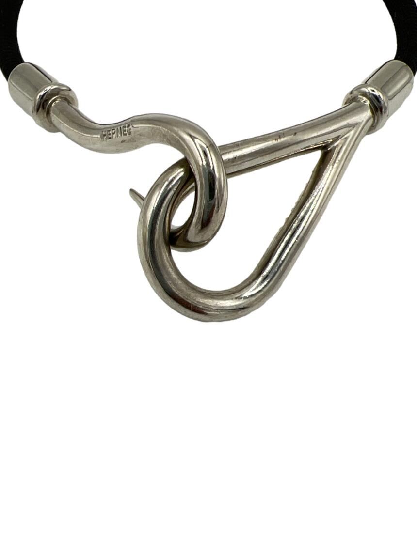 Pulseira Hermès Jumbo Hoopk Preta - TBK9 Original | Etiqueta Única