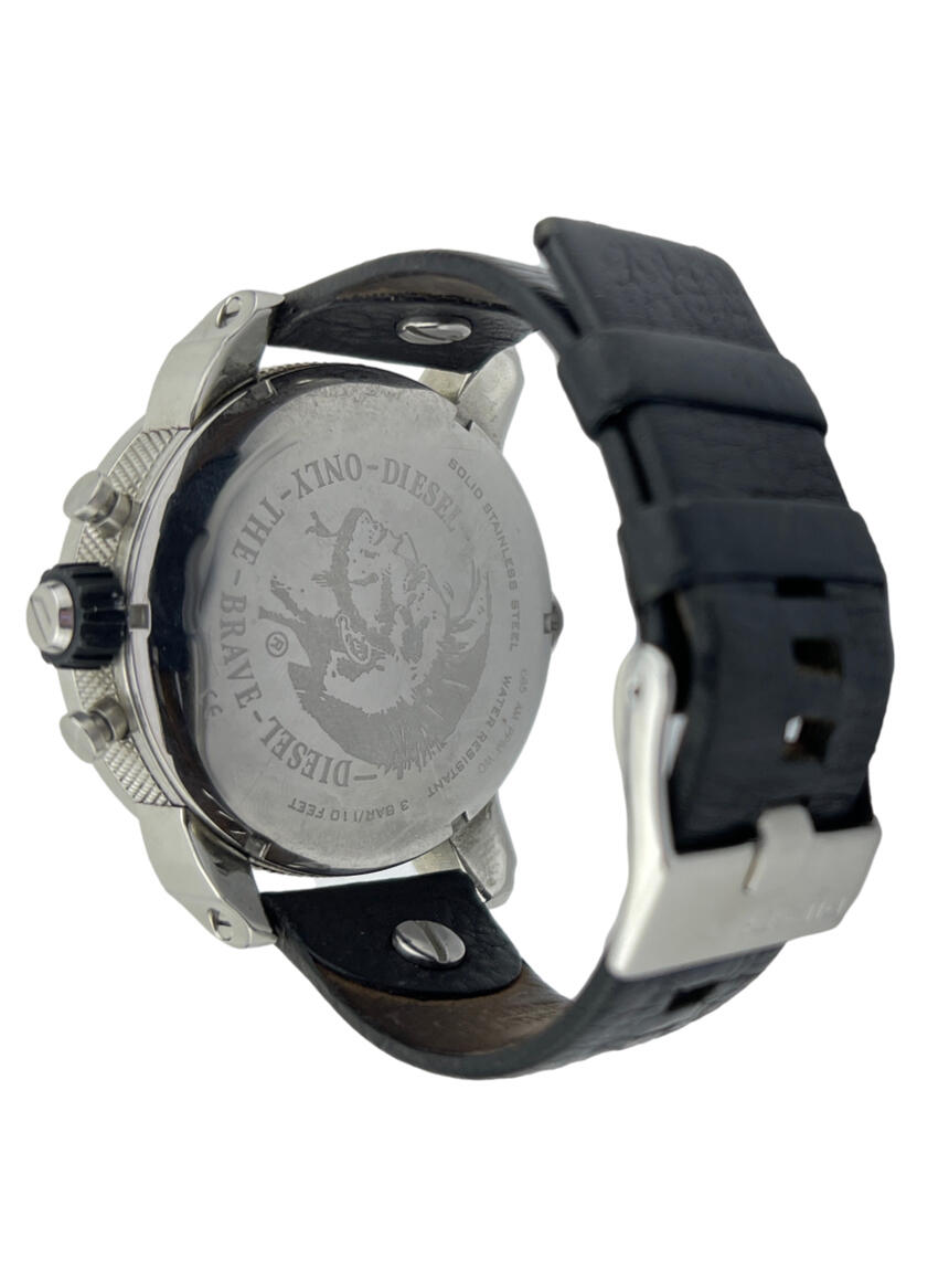 Relógio Diesel DZ7256 Quartz Couro Preto - AEDZ4 Original | Etiqueta Única