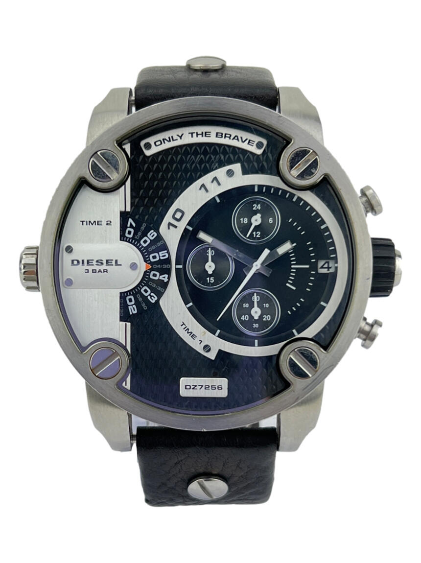 Relógio Diesel DZ7256 Quartz Couro Preto - AEDZ4 Original | Etiqueta Única