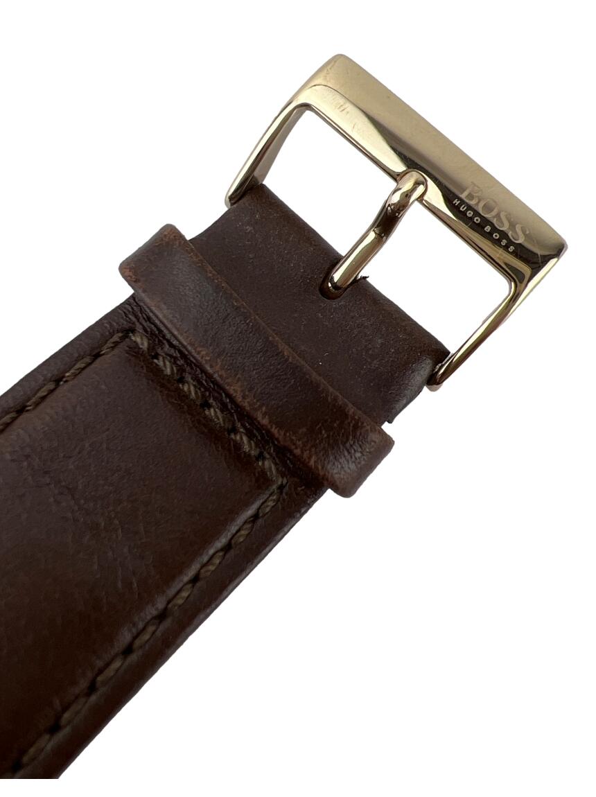 Relógio Hugo Boss Quartzo Couro Marrom - CEJT5 Original | Etiqueta Única