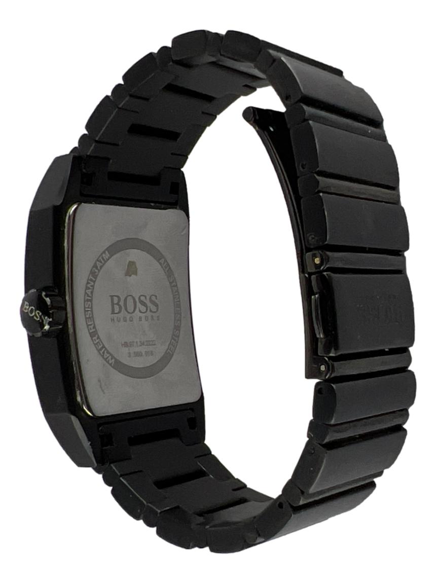 Relógio Hugo Boss Square Preto - CLQK8 Original | Etiqueta Única