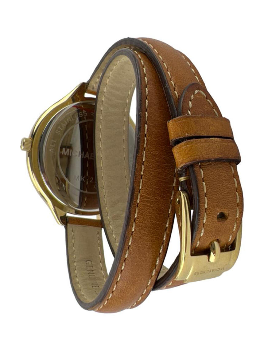 Relógio Michael Kors MK2256 Couro Marrom - YCB196 Original | Etiqueta Única