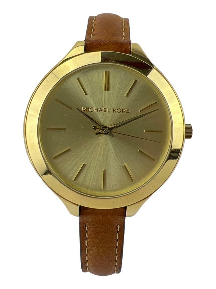 Relógio Michael Kors MK2256 Couro Marrom - YCB196 Original | Etiqueta Única