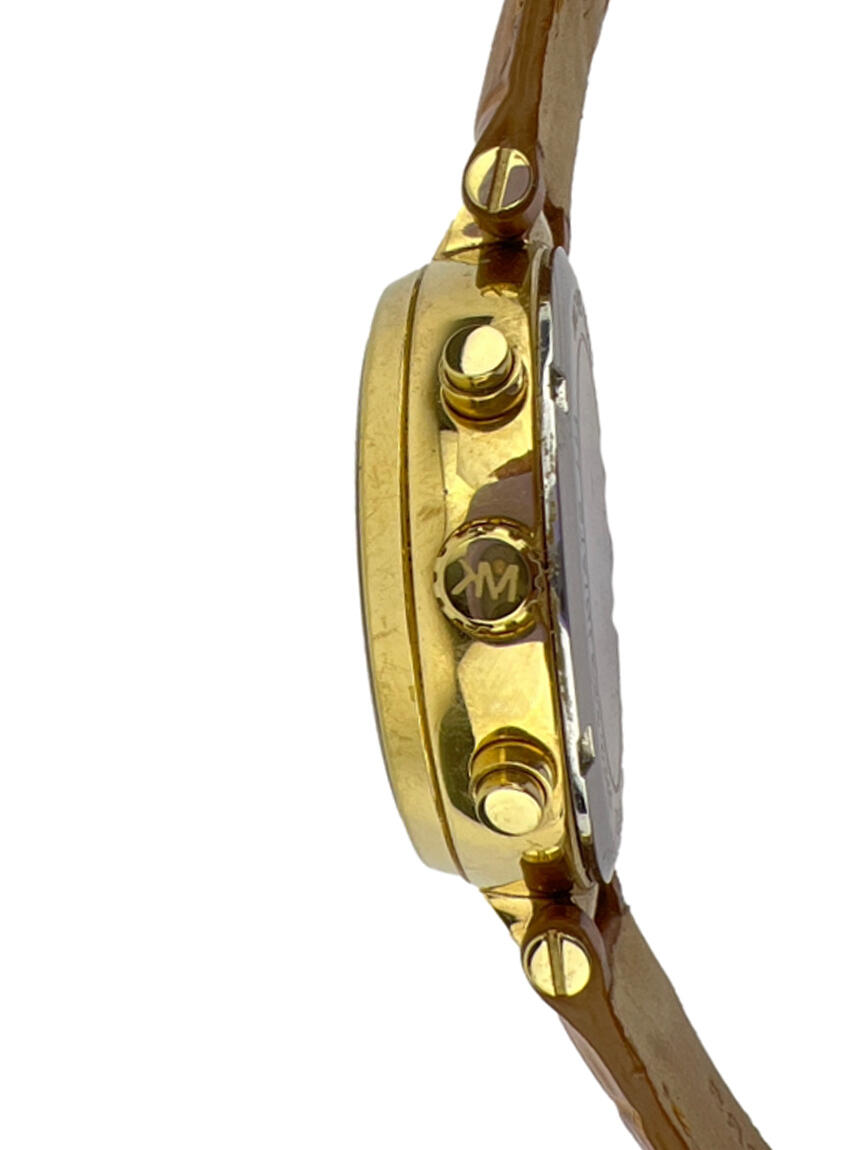 Relógio Michael Kors MK2424 Sawyer Amber Sunray Dial Original - URU8 ...