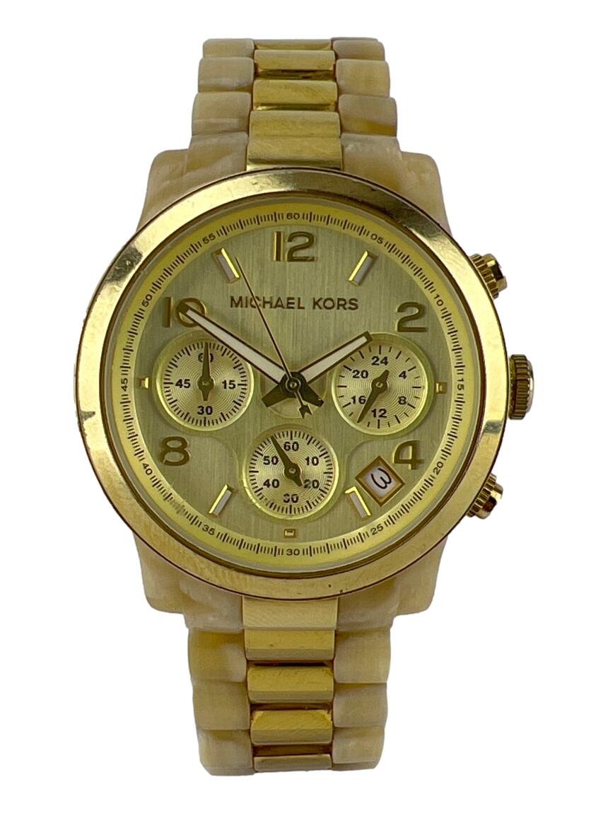 Relógio Michael Kors MK5139 Acetato Dourado - POD62 Original | Etiqueta ...