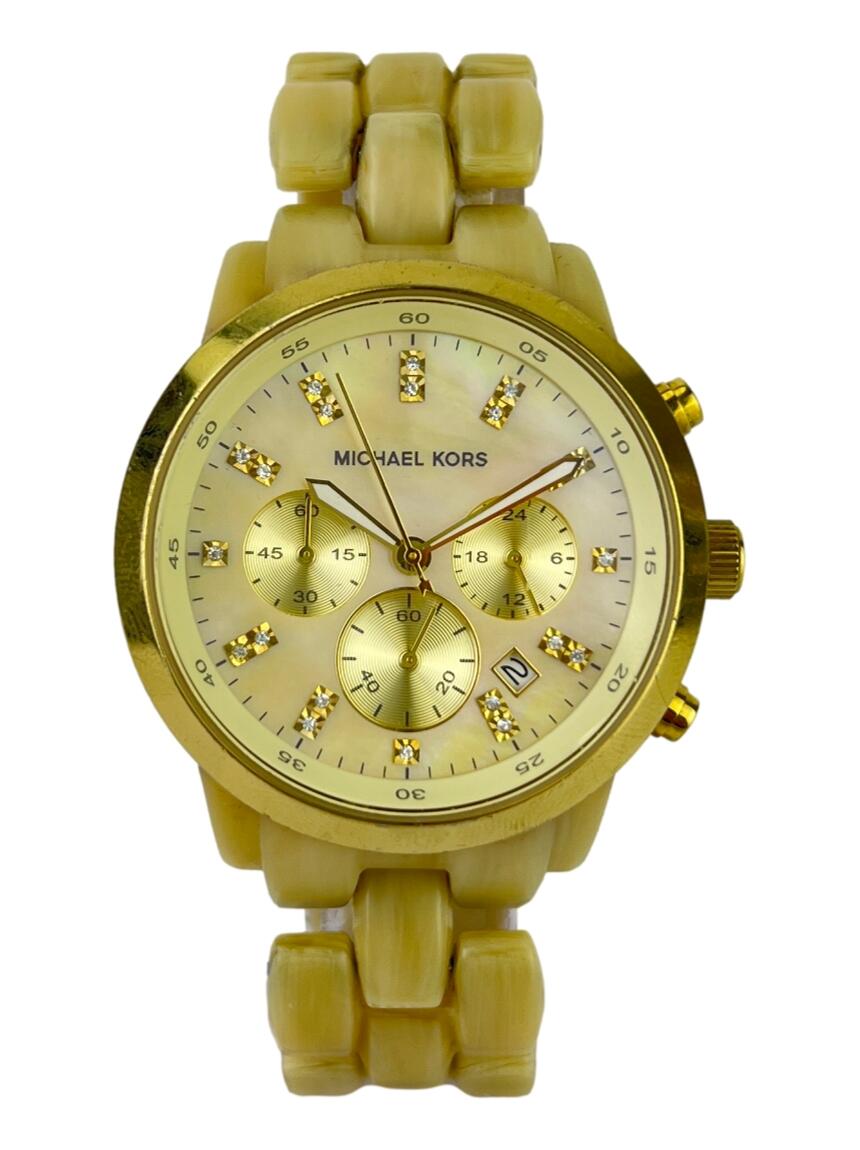 Relógio Michael Kors MK5217 Jet Set Acetato Bege Original - CHWH3 ...