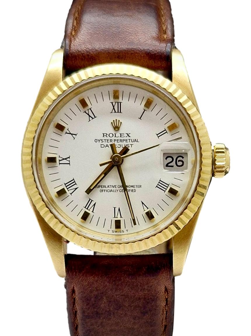 Relógio Rolex Oyster Perpetual Datejust 31 Ouro Vintage - MGK688 ...