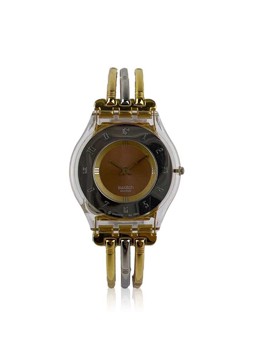 Relógio Swatch AG2004 Quartzo Dourado - ABZF1 Original | Etiqueta Única