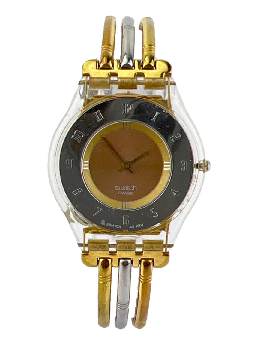 Relógio Swatch AG2004 Quartzo Dourado - AEOQ1 Original | Etiqueta Única