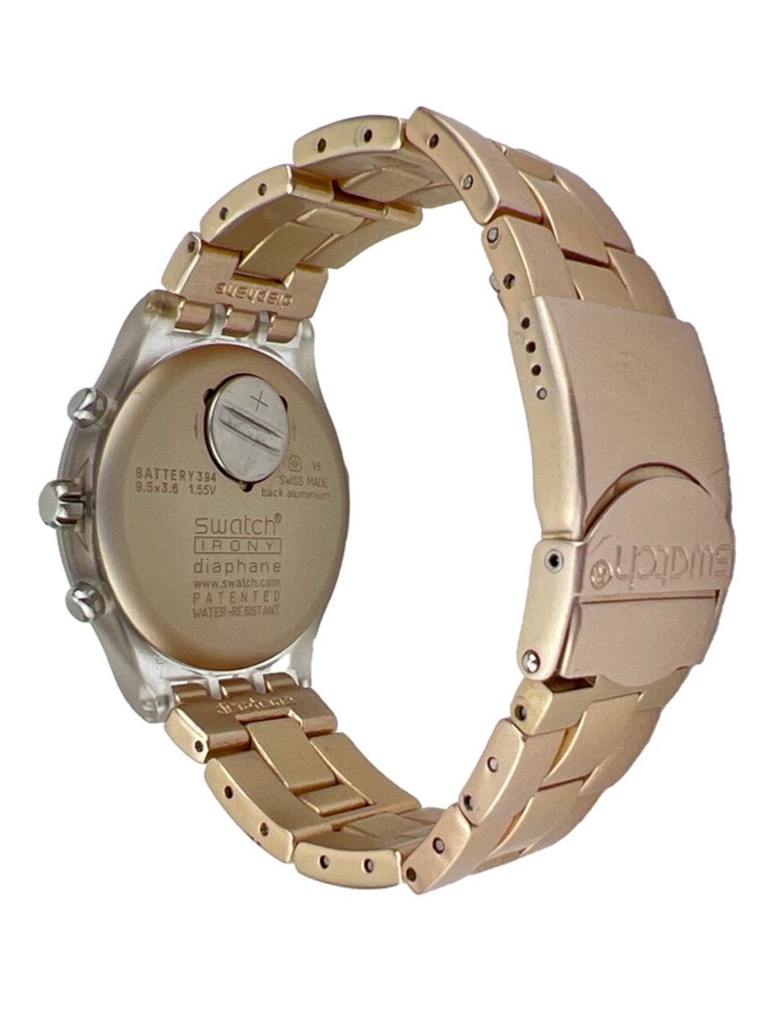 Relógio Swatch Diaphane Irony Rosa - AENZ1 Original | Etiqueta Única