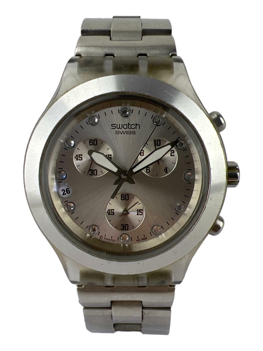Relógio Swatch Irony Diaphane Prateado - OPI13 Original | Etiqueta Única