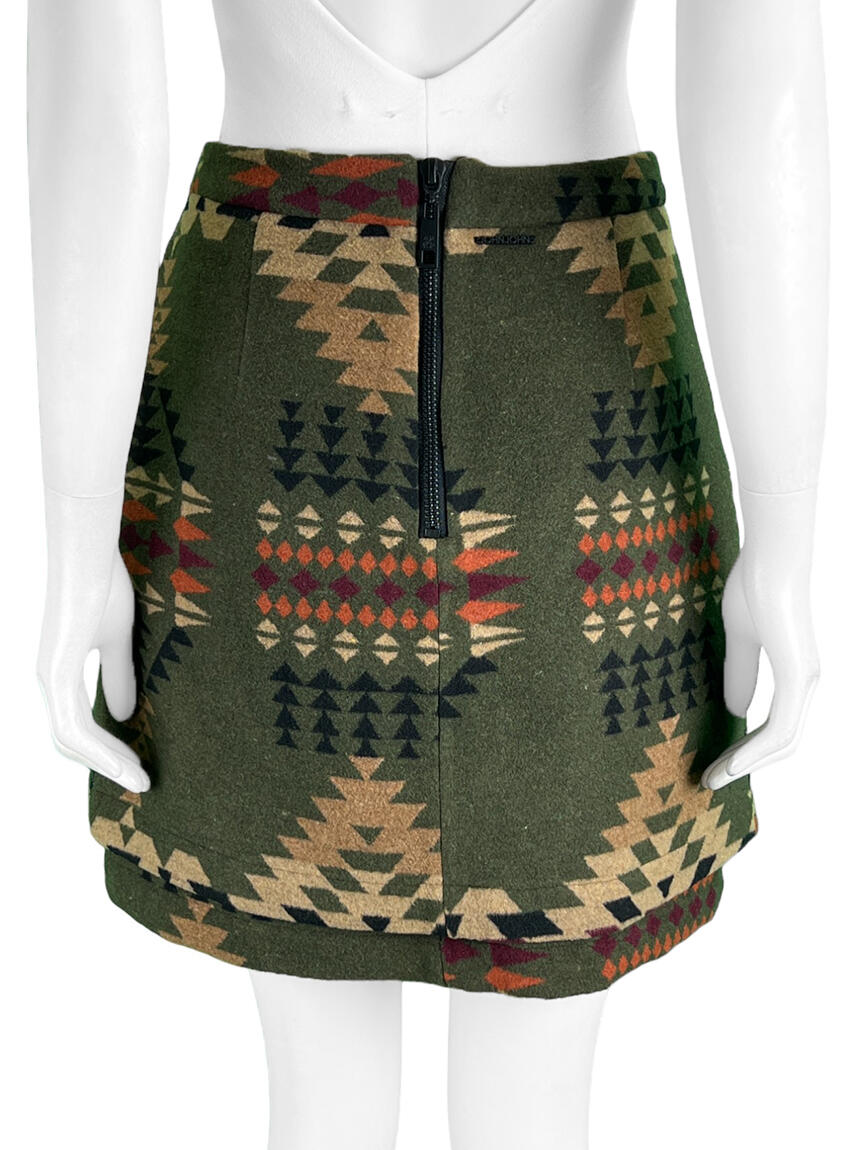 Saia John John Estampado Verde - SRE35 Original | Etiqueta Única