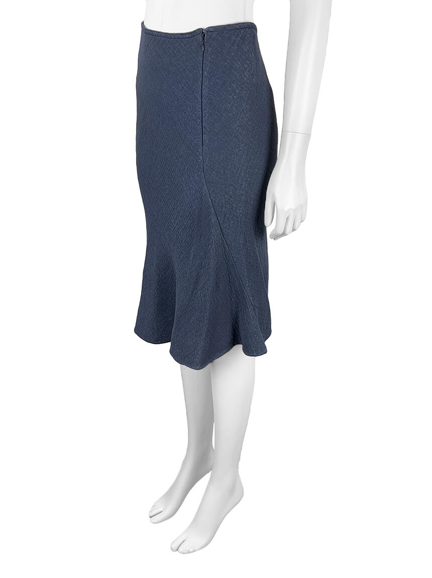 Saia Versace Gianni Versace Couture Azul Original - | Etiqueta Única