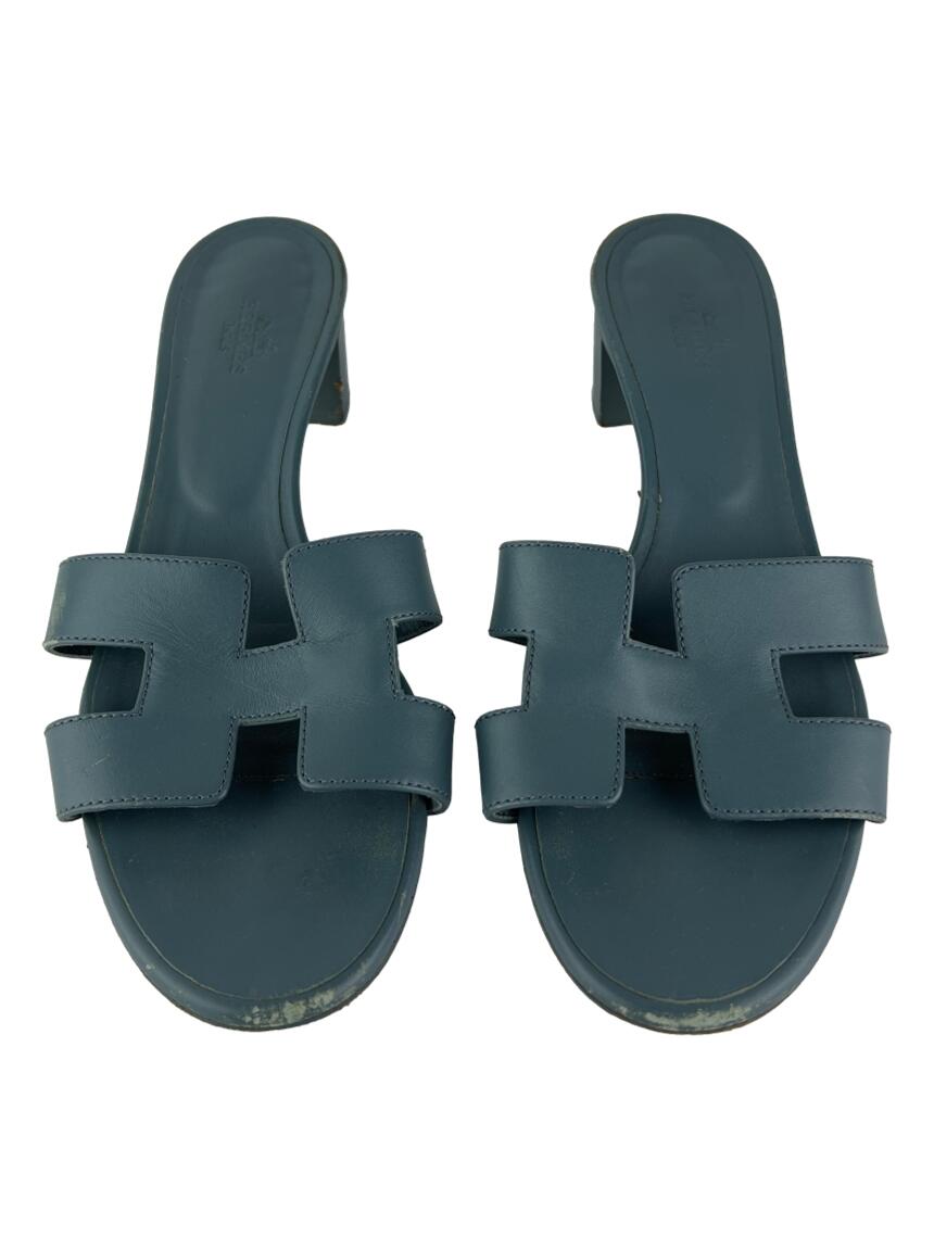 Sandália Hermès Oasis Azul - NBO36 Original - | Etiqueta Única