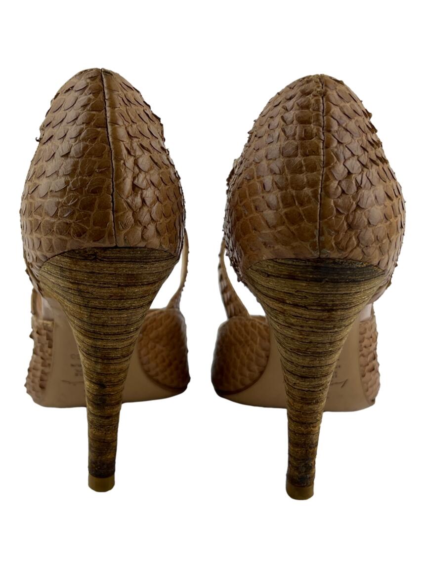 Sandália Luiza Barcelos by Kundalini Python Bege Original - BJTN3 | Etiqueta Única