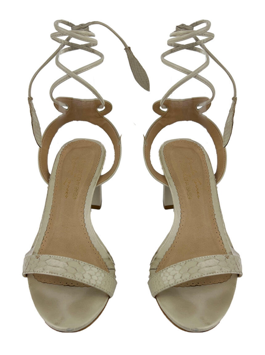 Sandália Paula Torres by Anna Carolina Bassi Couro Bege - AGCU24 ...